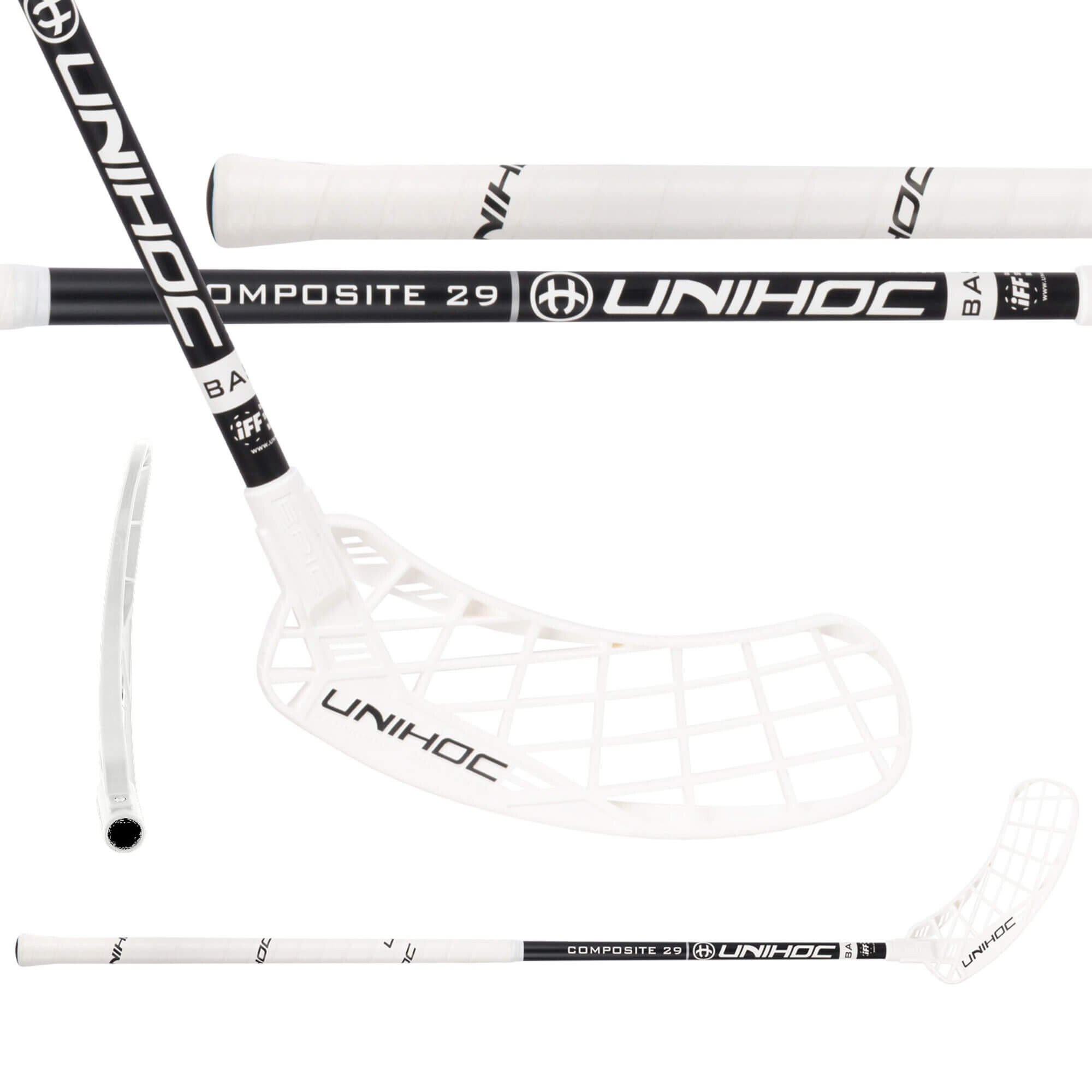 UNIHOC Epic Composite 29 white/black - Getsport.cz