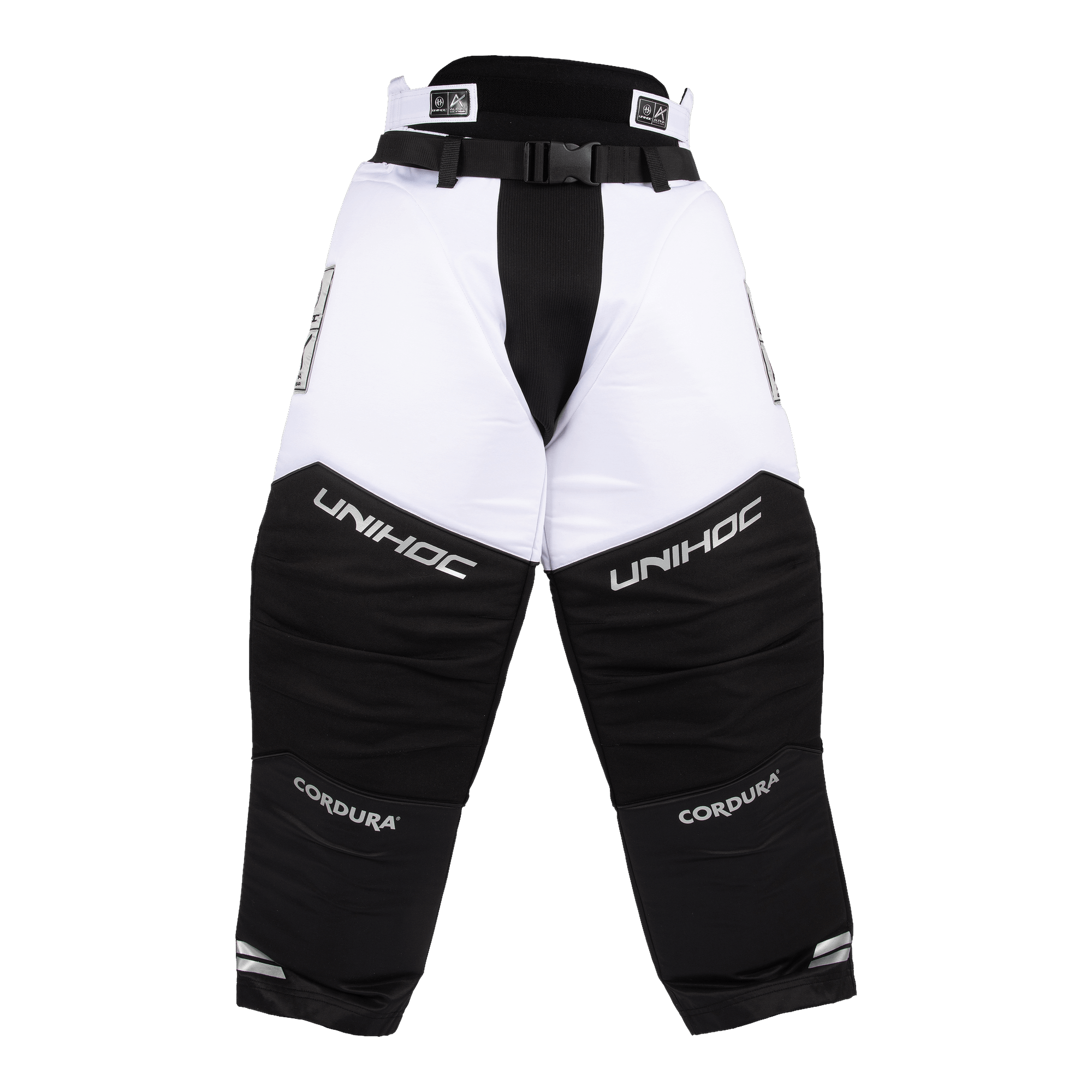 UNIHOC Goalie pants Alpha white/black - Getsport.cz